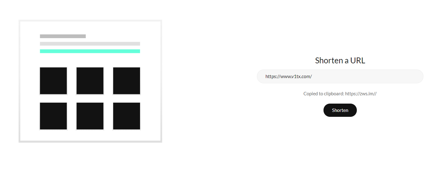 Zero Width Shortener 零宽度短网址生成器 - v1tx