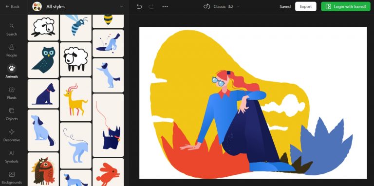 Vector Creator 一款免费的在线插画制作工具 - v1tx