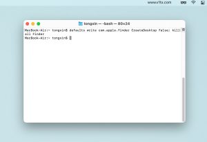 如何隐藏Mac桌面文件图标 - v1tx