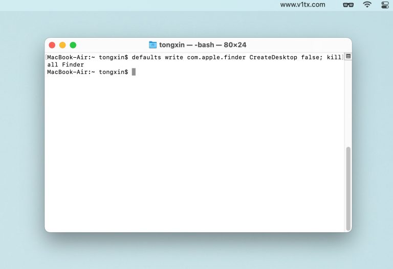 如何隐藏Mac桌面文件图标 - v1tx