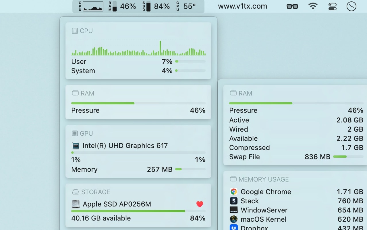 10款好用的Mac系统监控软件推荐 - v1tx