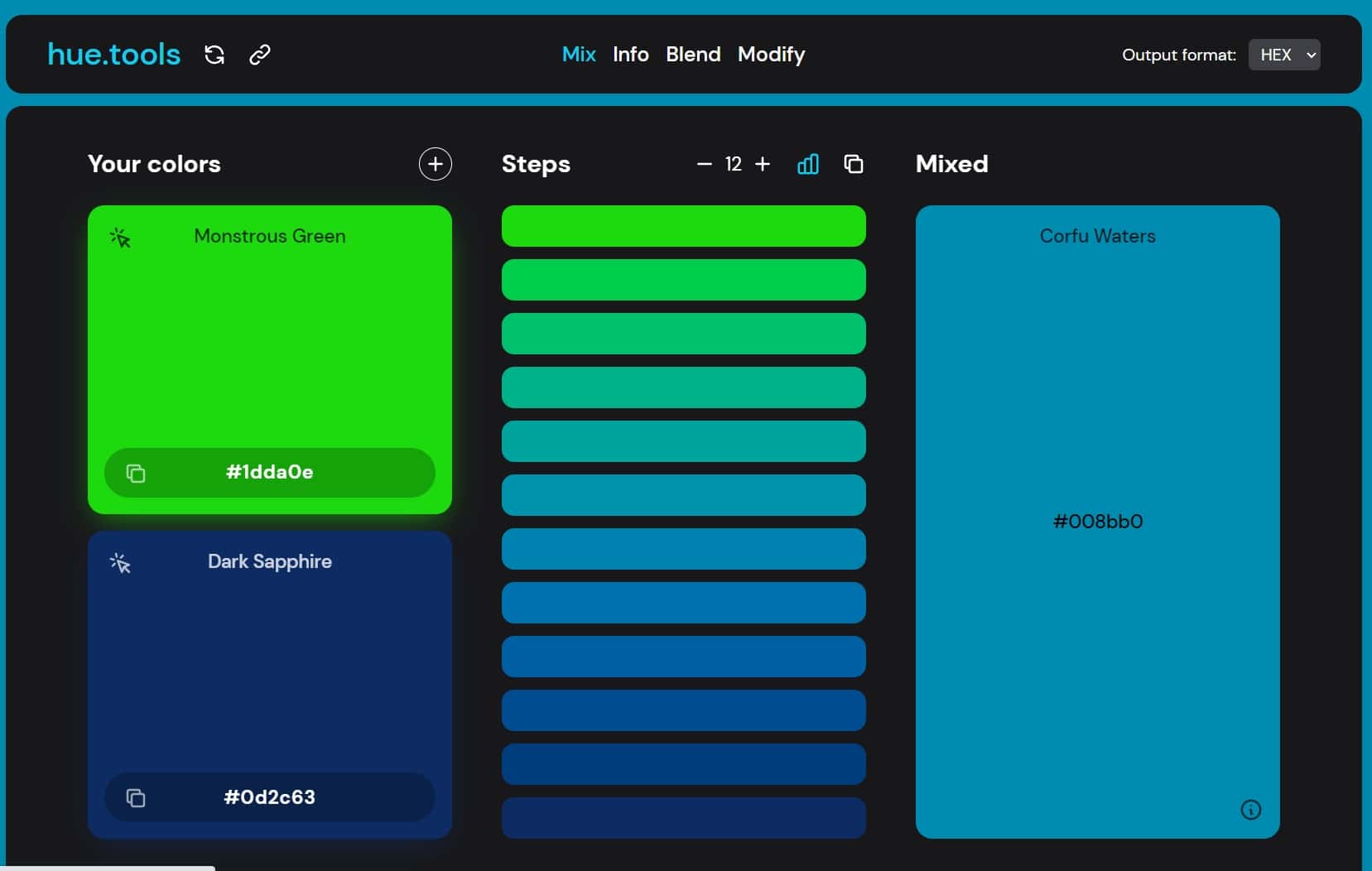 hue.tools 免费开源配色辅助工具箱 - v1tx