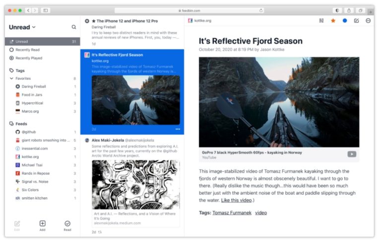 11款好用的RSS阅读器推荐 - v1tx