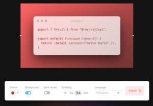 5个好用的代码截图美化工具推荐 - v1tx