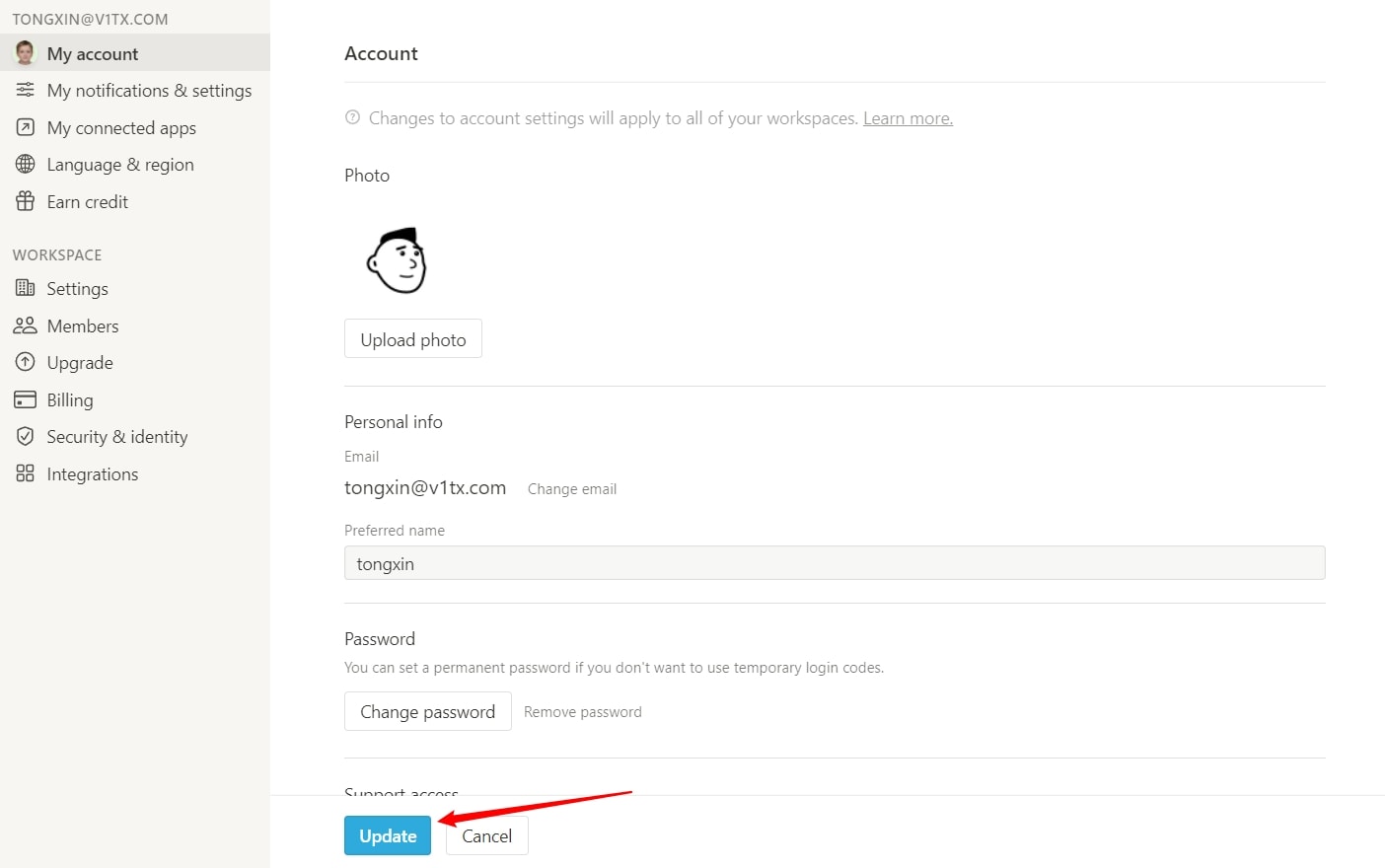 Notion如何更换用户头像 - v1tx